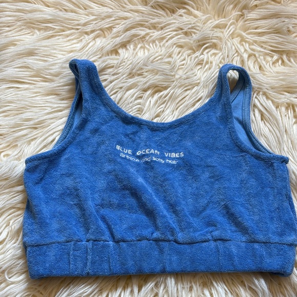 Zara | Shirts & Tops | Zara Girls Terry Cloth Cropped Top | Poshmark
